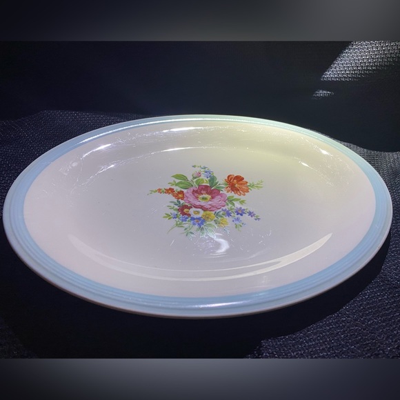 Edwin M Knowles | Dining | Vintage Edwin Knowles Semi Vitreous Platter ...